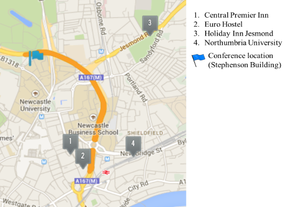 Accommodation; TCES2014; Newcastle University